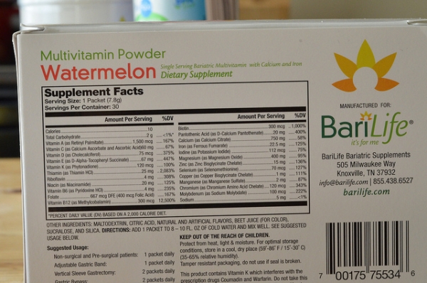 Product Review: BariLife Complete Multivitamin Powder (Watermelon ...